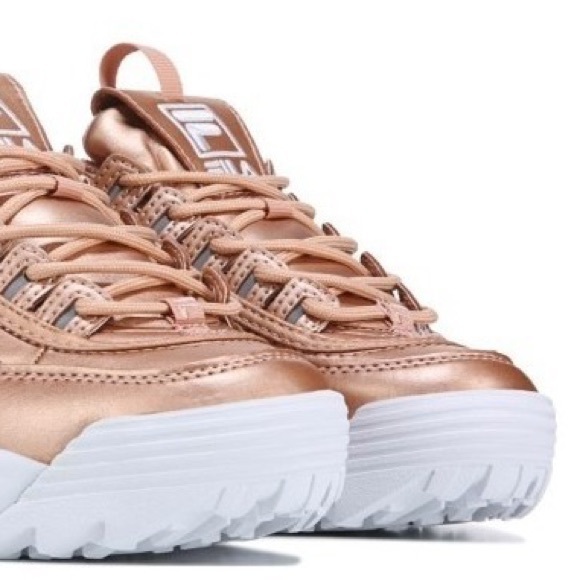 Fila | Shoes | Fila Disruptor 2 Premium Rose Gold Metallic | Poshmark